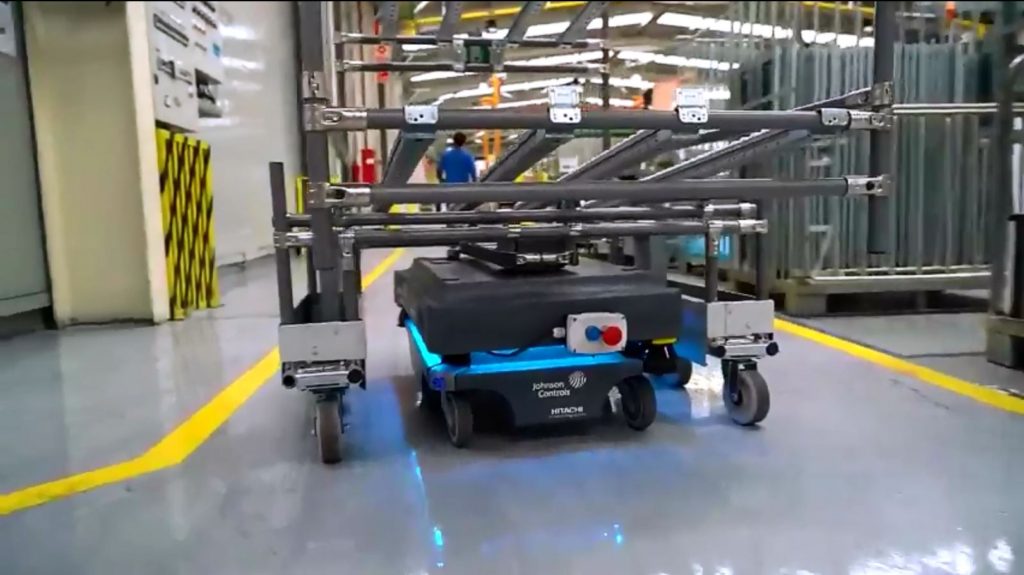 MiR Robots at Johnson Controls - Automated Warehouse
