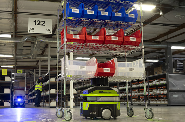 Zebra Symmetry Fulfillment enables picking with 30% fewer robots - Automated Warehouse